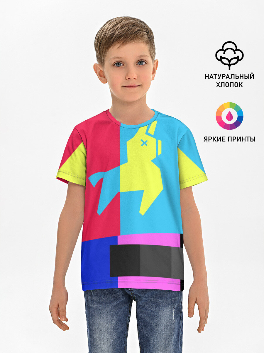 Футболка хлопковая детская Лама Фортнайт