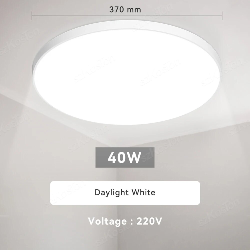 Потолочный светильник SZKOSTON 37 см, 40W, Daylight White, 220V