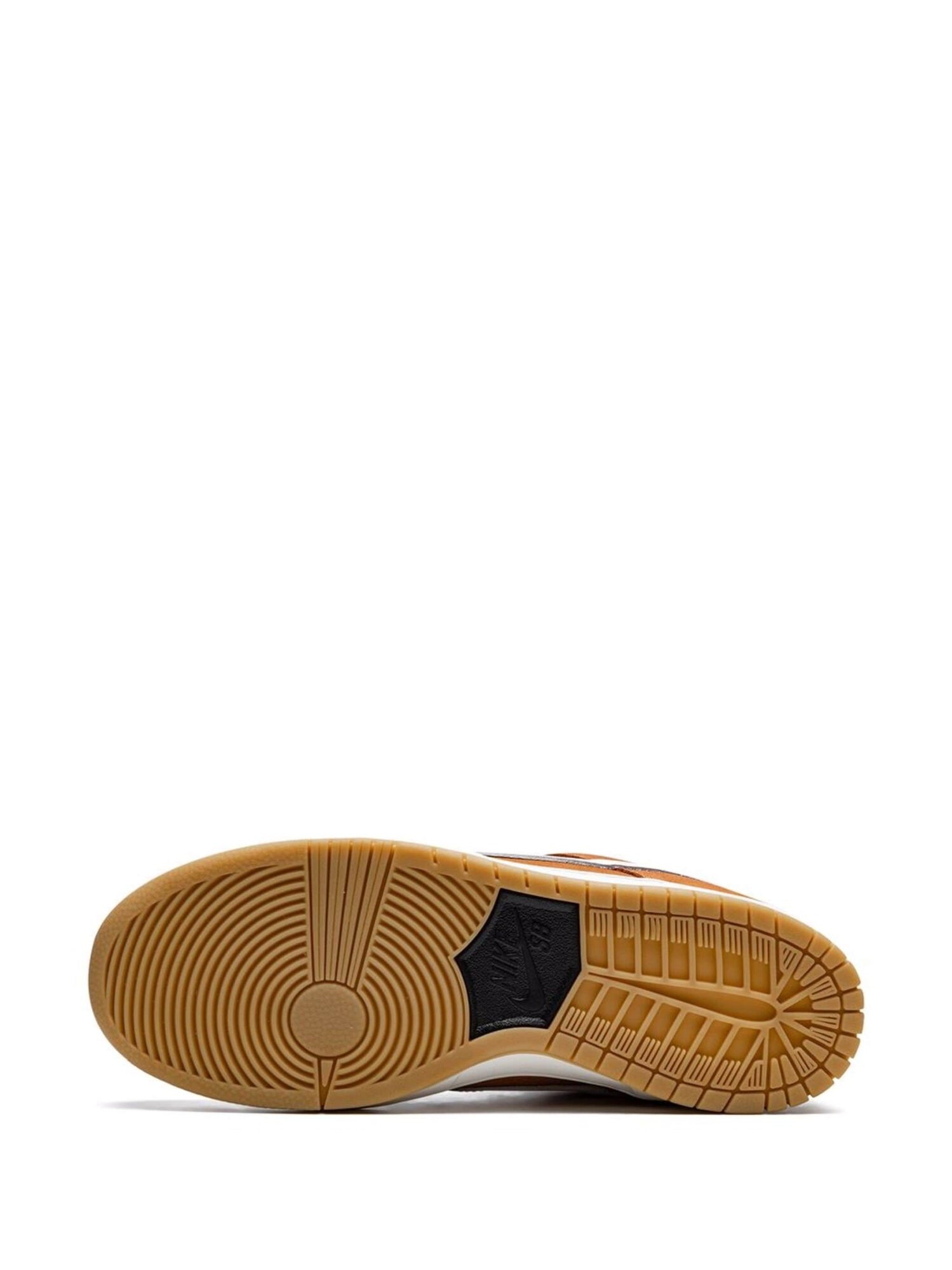 Кроссовки NIKE SB Dunk Low Pro Iso, размер 13 US, коричневый/серый/оранжевый — фото 1