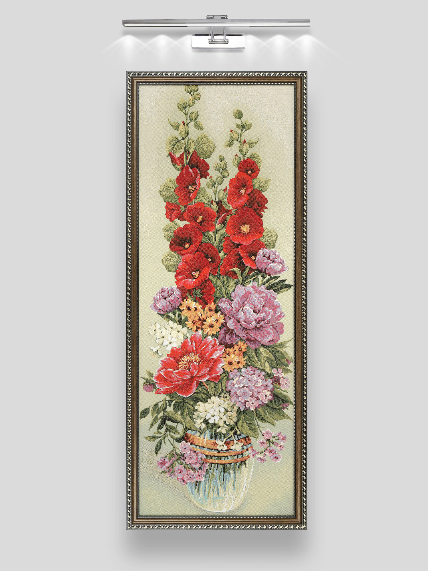 Картина интерьерная на стену Магазин гобеленов "Букет" 38*100 гобелен