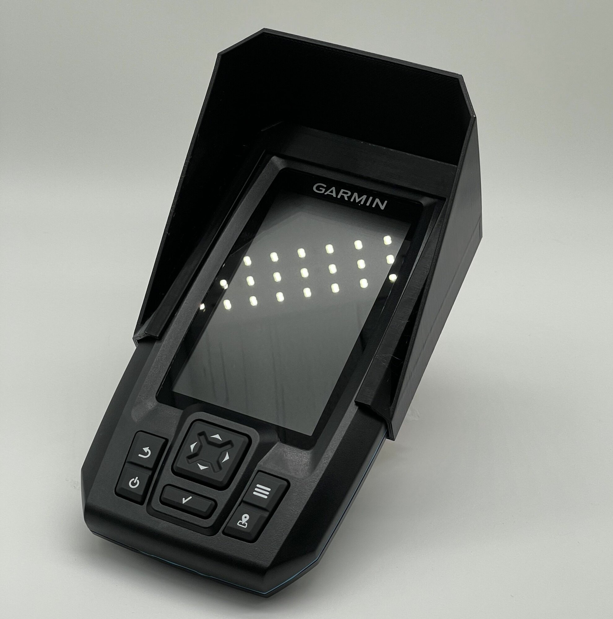 Козырек для эхолота garmin STRIKER Plus 4 и Vivid 4cv (3Д печать)