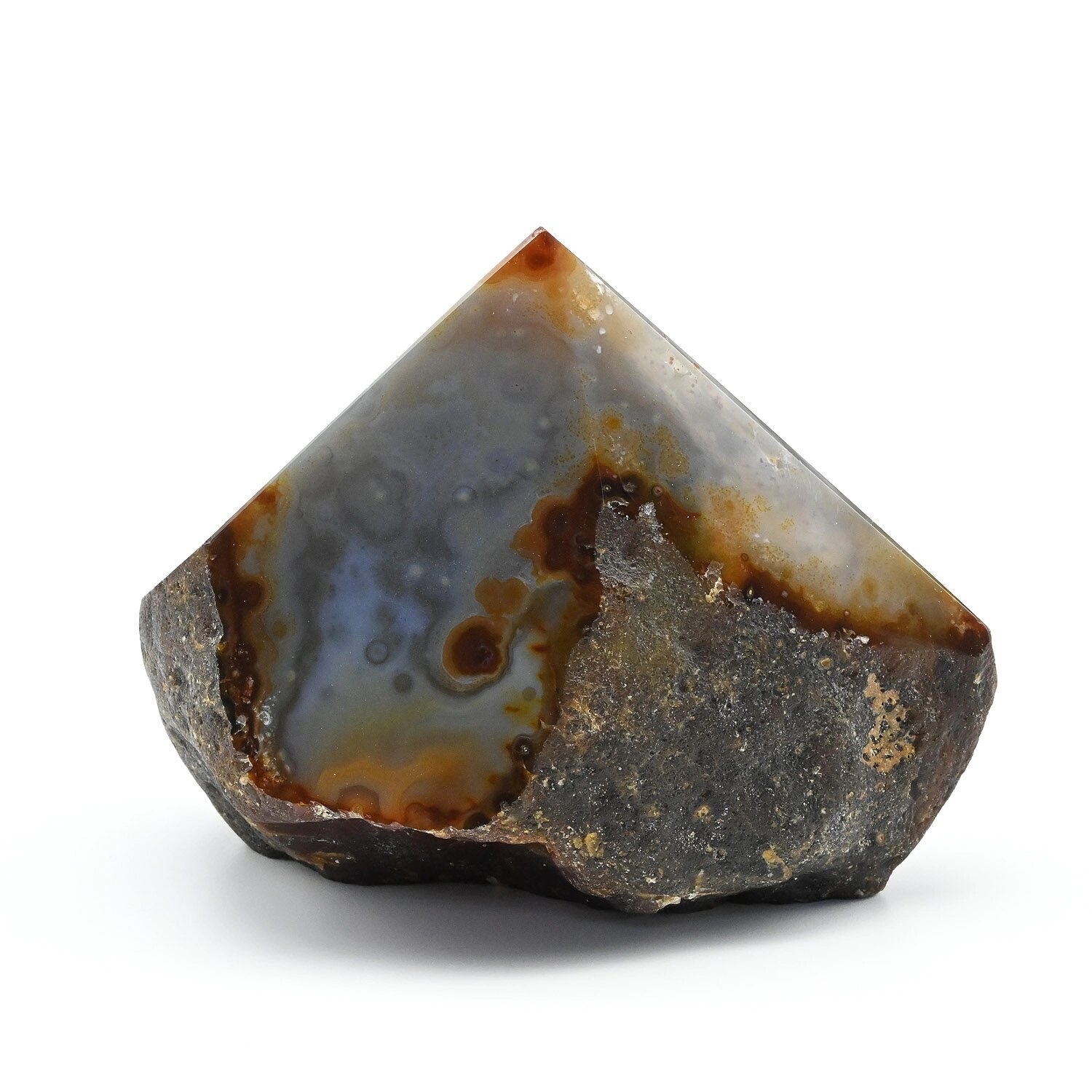 Минерал агат граненый 101*55*78мм, 456г (L) .