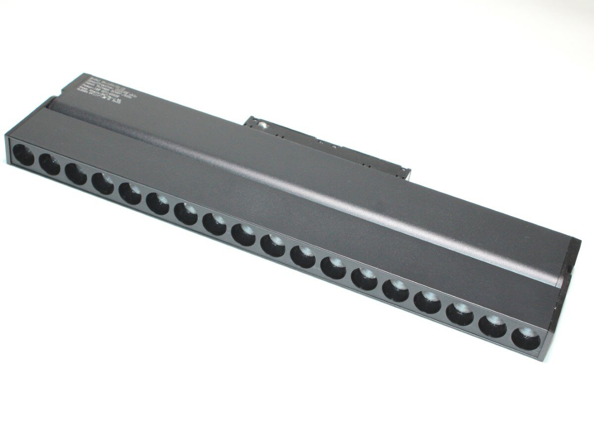 Track-Spot-2L-18W URA-FOLD300 Black Day-4000k 1500Lm 30° 48V (корпус чёрный), Светодиодный светильник трековый магнитный