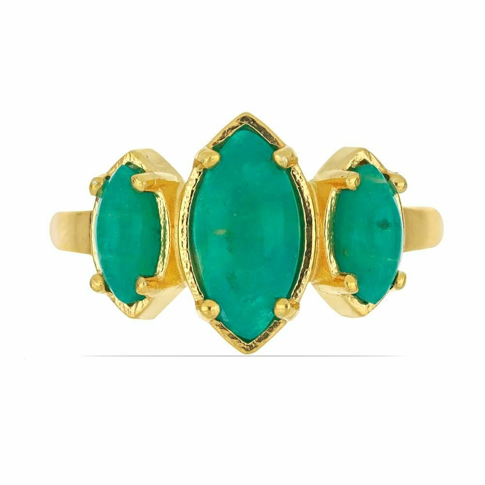 Кольцо, серебро, 925 проба, амазонит