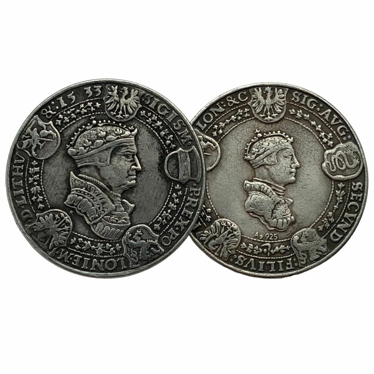 Талер 1533 года Польша Сигизмунд Средневековая Европа. Коллекционная монета.