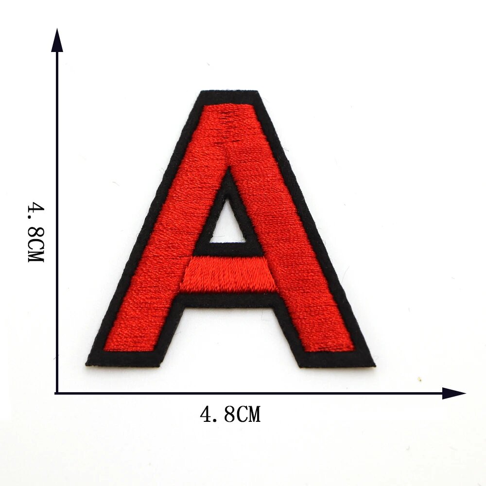 Нашивки с буквами Black Red A