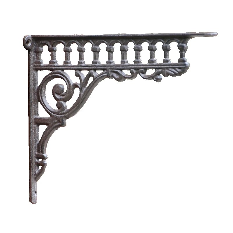 Чугунный угловой кронштейн для полки