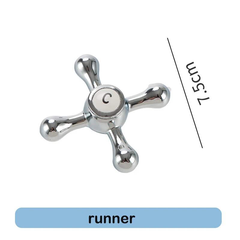 Ручка для смесителя runner, серебристая