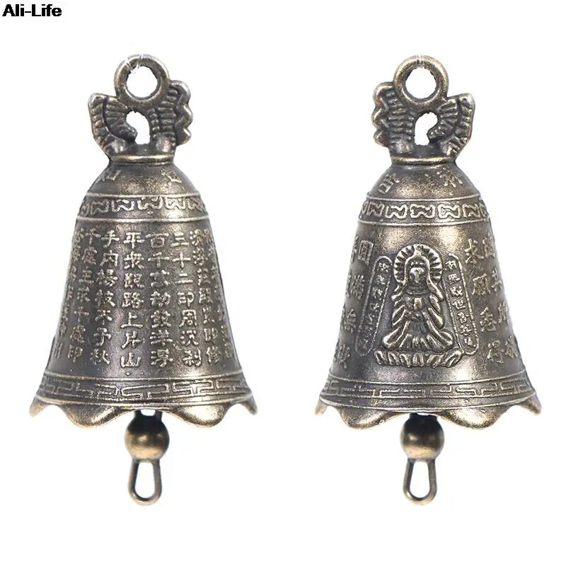 Античные колокольчики Гуаньинь из латуни и меди