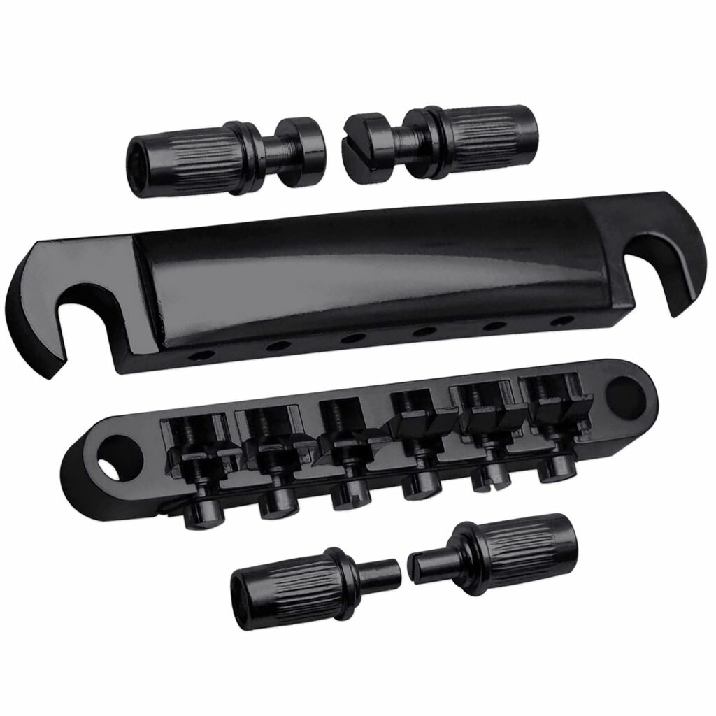 Набор мостиков и деки для электрогитары с тюнингом Tune O-Matic серебристый