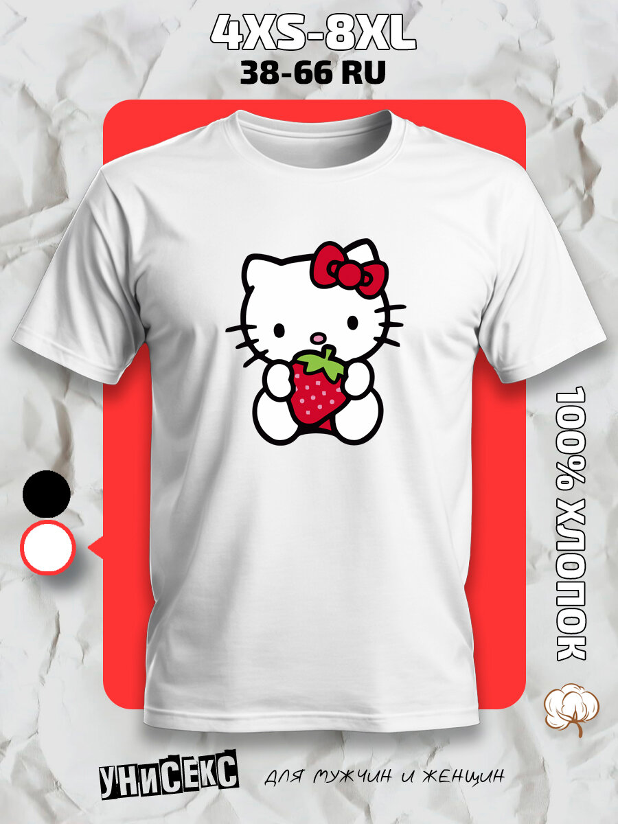 Футболка с принтом Hello Kitty