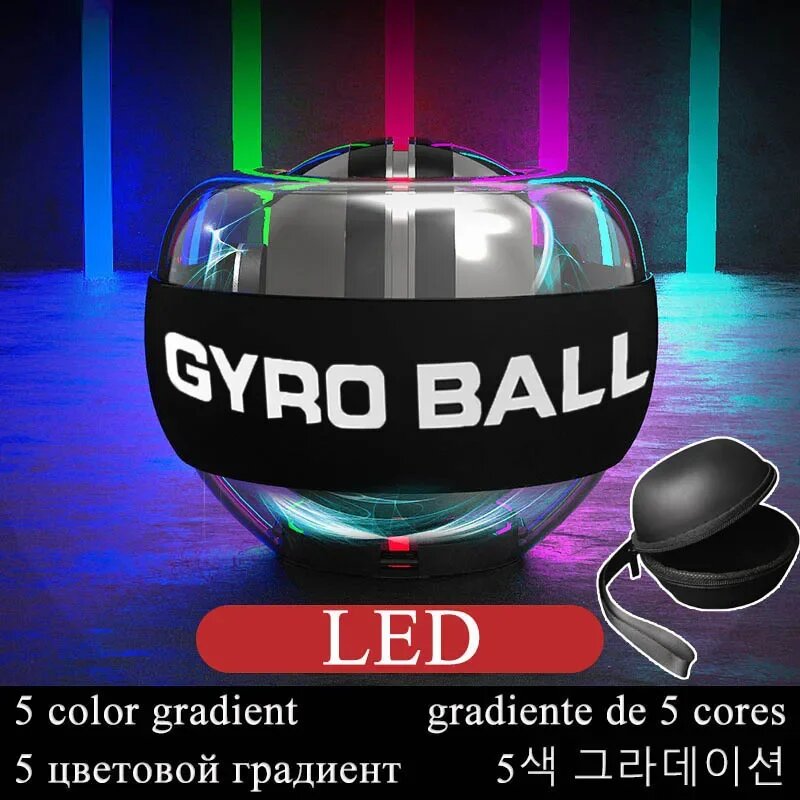 LED Гироскопический Мяч Power Ball для запястий 5-Color LED - Bag
