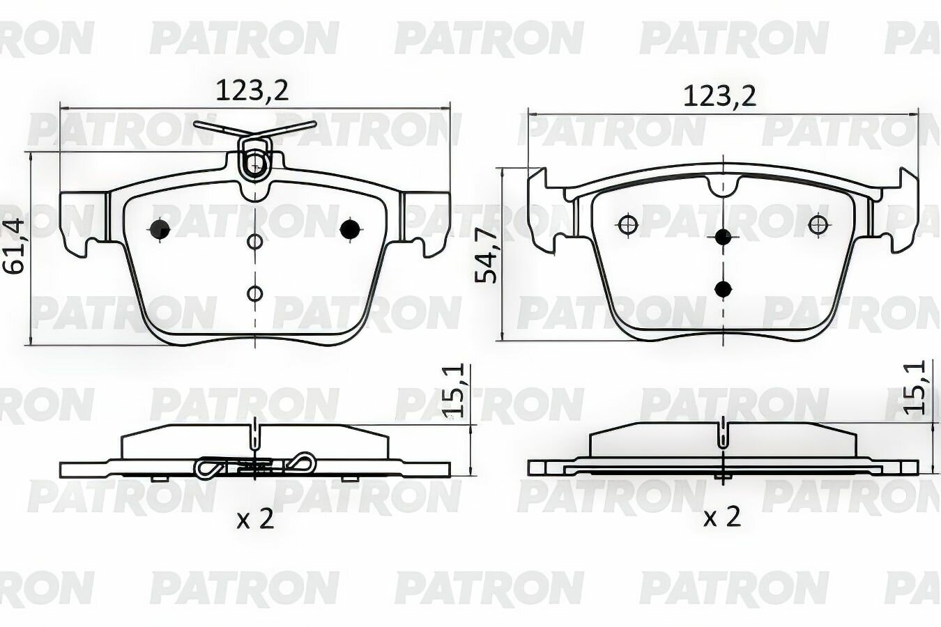 Тормозные колодки задние, для Фольксваген Гольф 7, Шкода Суперб, Фольксваген Туран, (Дисковые)