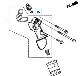Уплотнительное кольцо 10.2х1.9; Артикул Honda/Acura: 91319R70A01 (Оригинал)