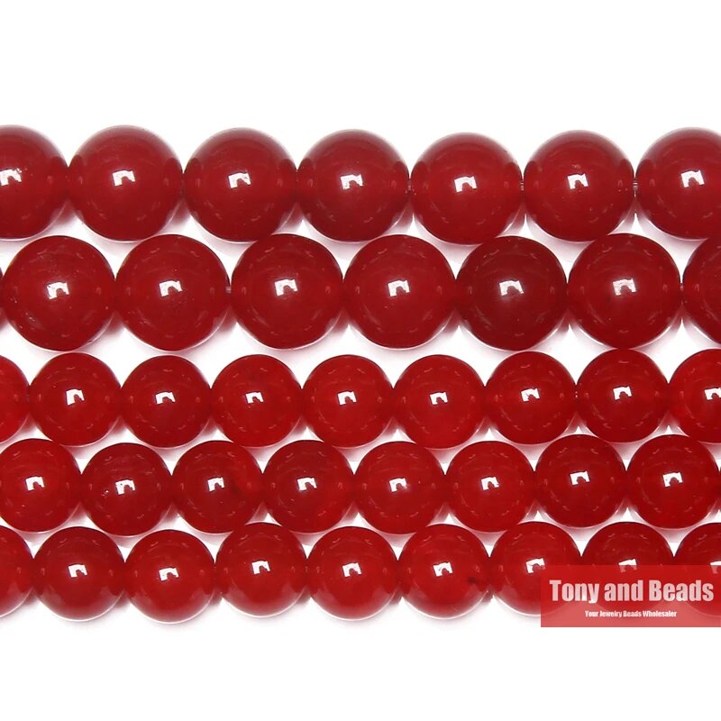 Бусины из красного халцедона и нефрита Tony and Beads 6 8 10 мм 6mm 59 to 63pcs