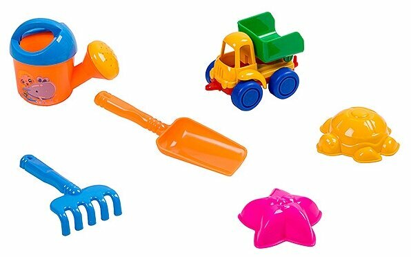 Набор для песка 48 (101+003+004+144+029(2шт)) в сетке 17x11x10 см
