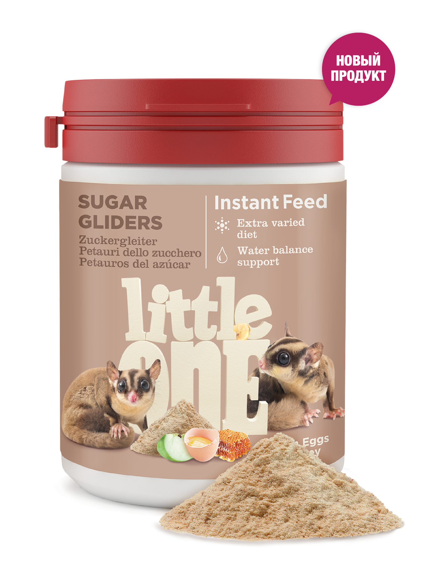 Корм Little One с яйцом и медом растворимый для сахарных поссумов (100 г )