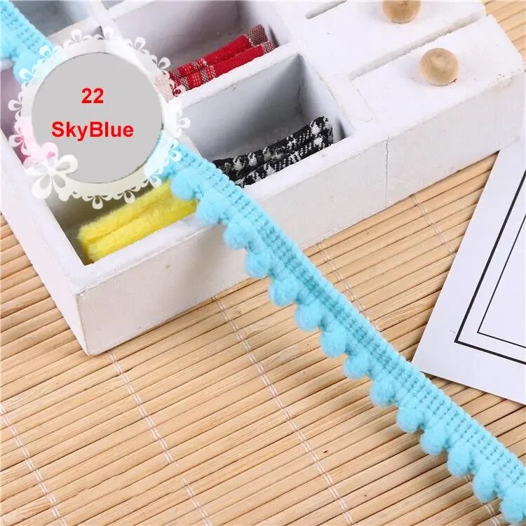 Помпонная тесьма SkyBlue 22, 5 ярдов