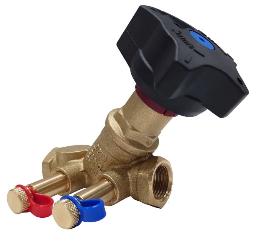 Клапан балансировочный ручной с изм. ниппелями, без дренажа DN25 PN16, Kvs 8,4 STAD. BY-2-25 Эффективный инжиниринг