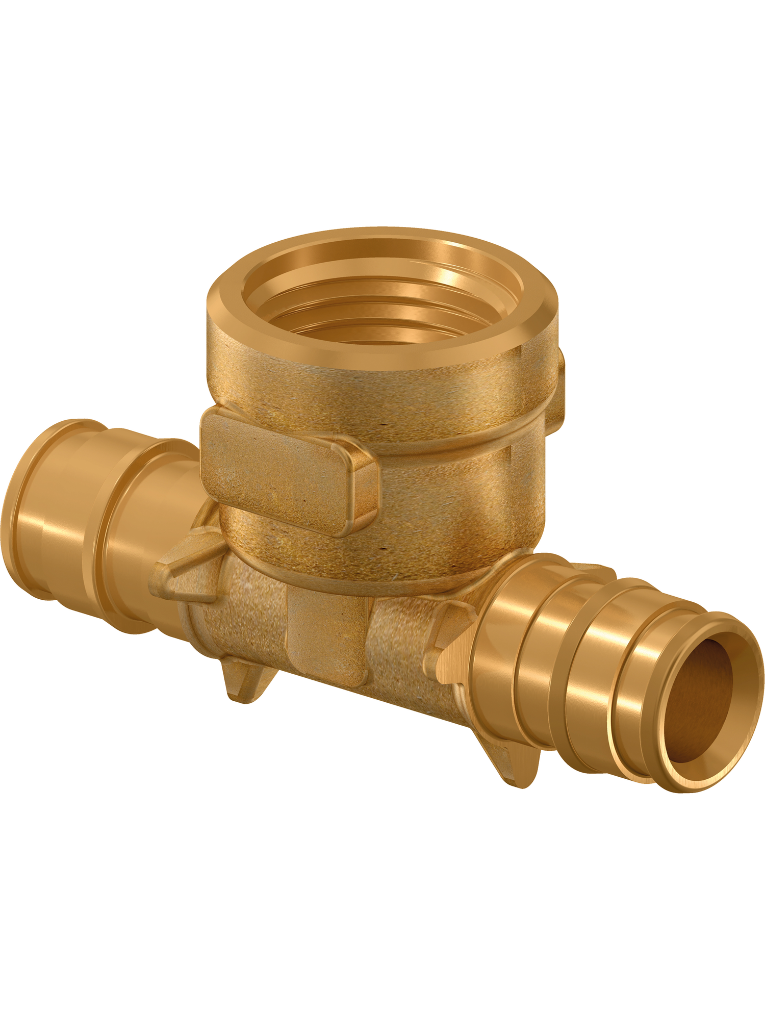 Тройник соединительный Uponor Q&E с внутренней резьбой 16-1/2"BP-16, DR-латунь 1047885