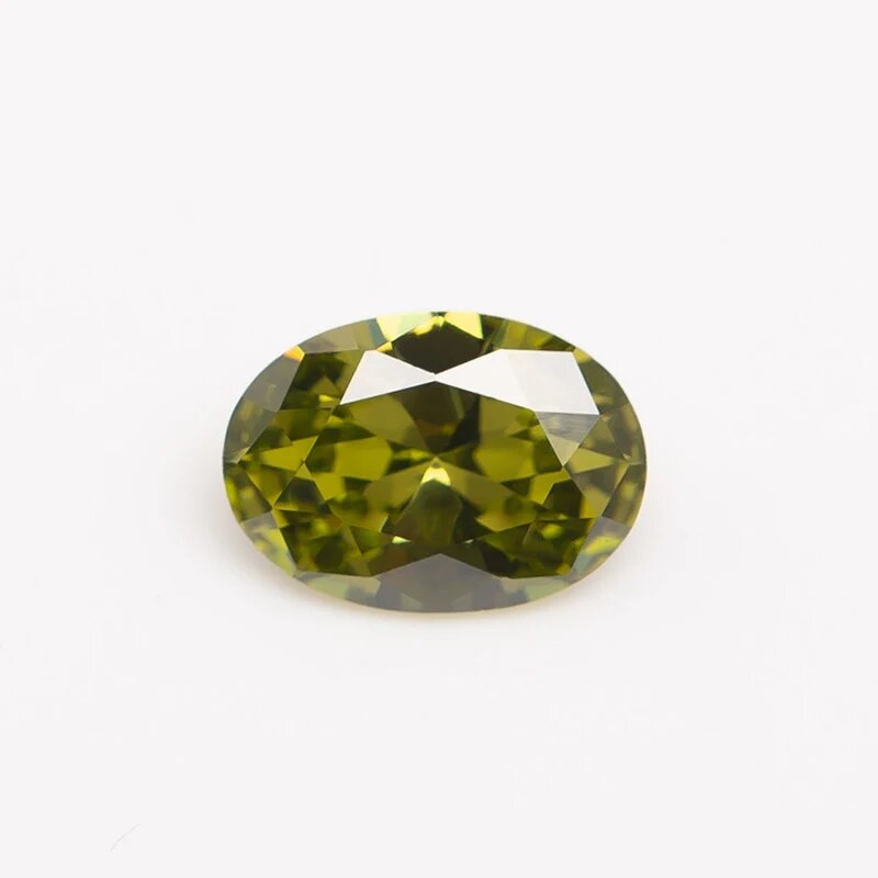 Синтетические камни цирконий 2x3~10x14 мм 50 шт. 3x5mm 50pcs, Olive Green