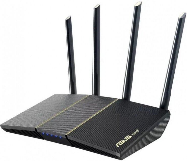 ASUS Беспроводной маршрутизатор ASUS RT-AX57 WiFi 2402+574Мбит/сек. + 4 порта LAN 1Гбит/сек. + 1 порт WAN 1Гбит/сек. (ret)