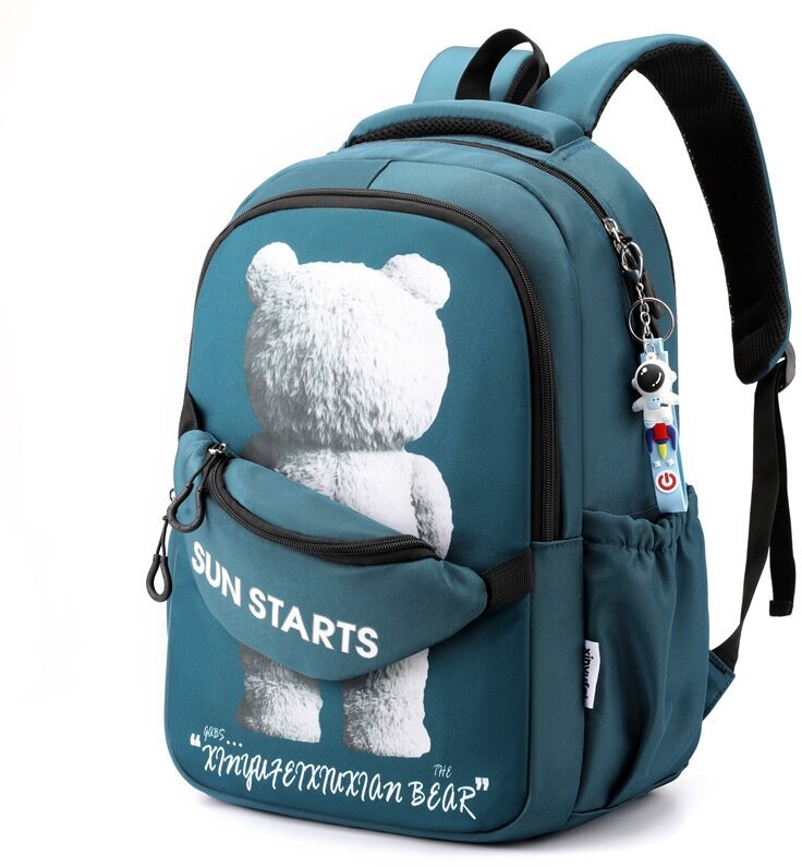 Рюкзак школьный для девочки подростка Northen bear синий