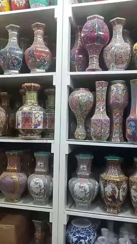Ваза "Эмалевый фарфор", 25 см , Керамика, 1 шт