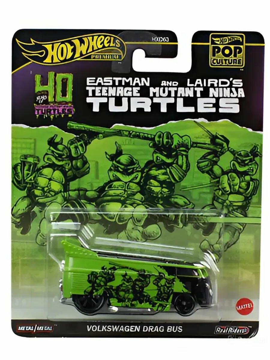 HVJ46 Hot Wheels Premium Pop Culture машинка металлическая игрушка коллекционная масштабная модель премиальная Volkswagen Drag Bus