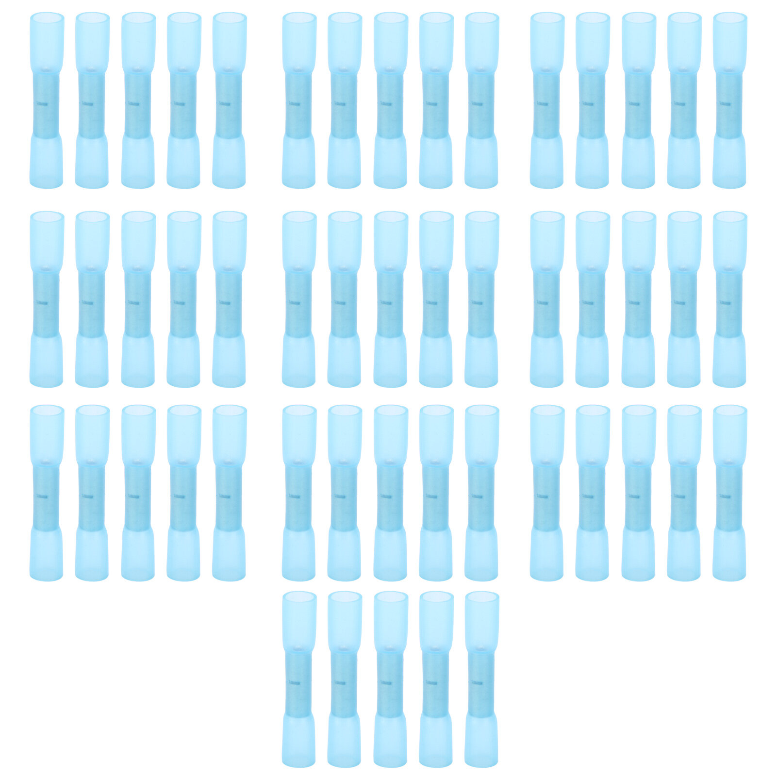 50 шт. термоусадочных клемм, комплект водонепроницаемых обжимных соединителей для электрических проводов BHT2