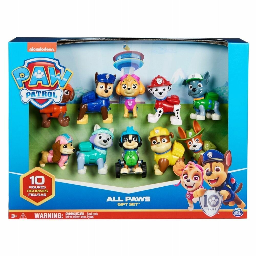 Набор фигурок Paw Patrol Spin Master - Щенячий патруль ,10 шт