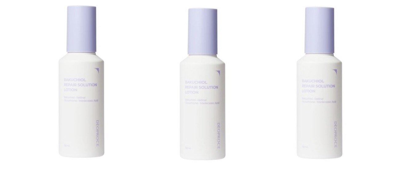 Лосьон Deoproce для лица BAKUCHIOL REPAIR SOLUTION LOTION, с бакучилом ,150 мл, 3 шт