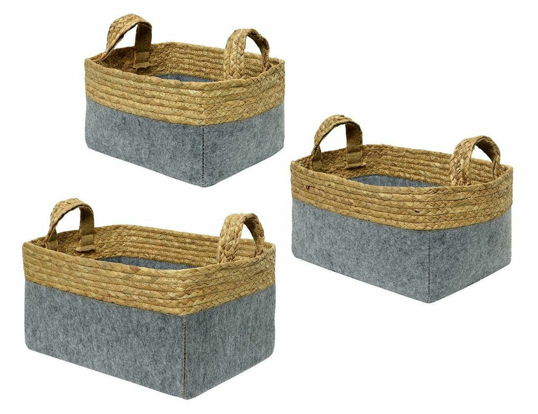 Набор корзин для хранения, фетр, 2940 см, 3 шт, Kaemingk