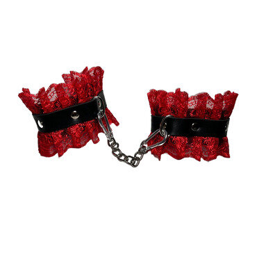 79066 Точка Любви Наручники с красным кружевом