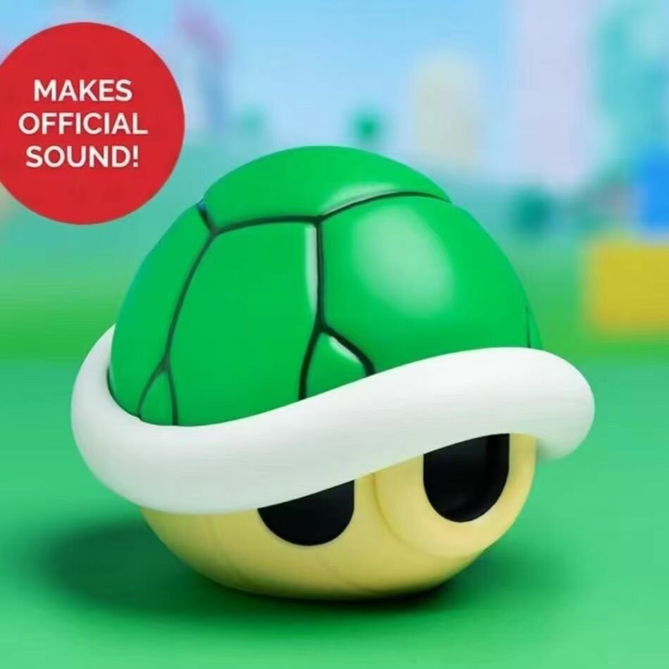 Светодиодная черепашка Super Mario со звуком и светом, игровая атмосфера, декоративный ночник с зарядкой через USB, зеленый