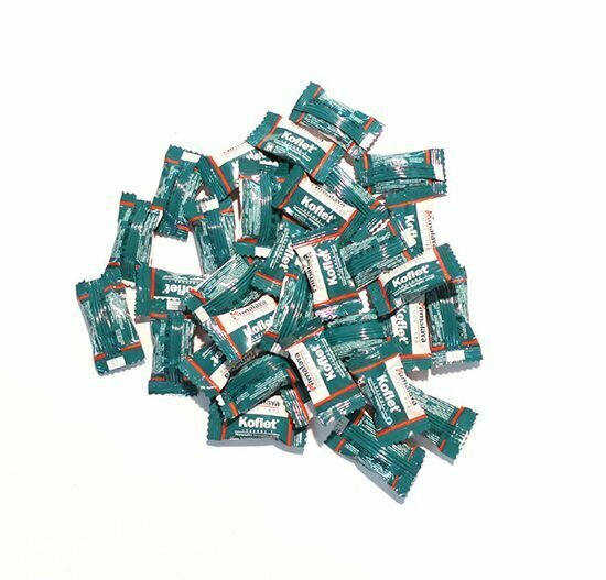 Кофлет - леденцы от кашля и проблем в горле / Koflet Himalaya Herbals 200 шт