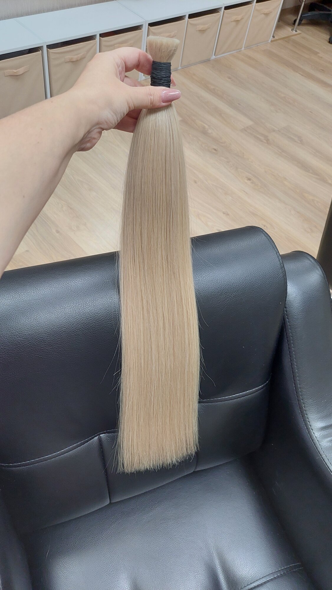 Волосы для наращивания люкс, теплый блонд, 60см 86г, славяночка российского окраса