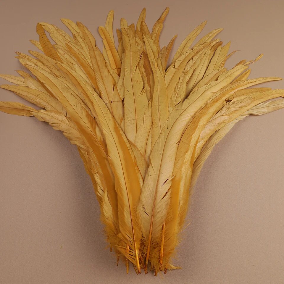 Перья петуха, оптовая продажа, 35-40 см, 40-45 см, ремесла, сделай сам, натуральное перо, ручная работа, вечерние шлейфы, карнавальное украшение