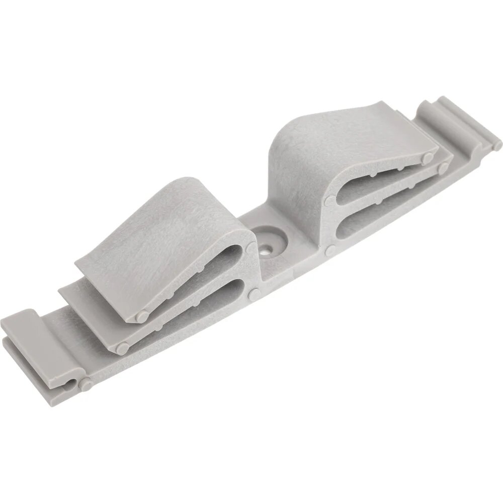 Промрукав Держатель круглого кабеля двусторонний на 12 мест серый (25шт/уп) PR08.26526