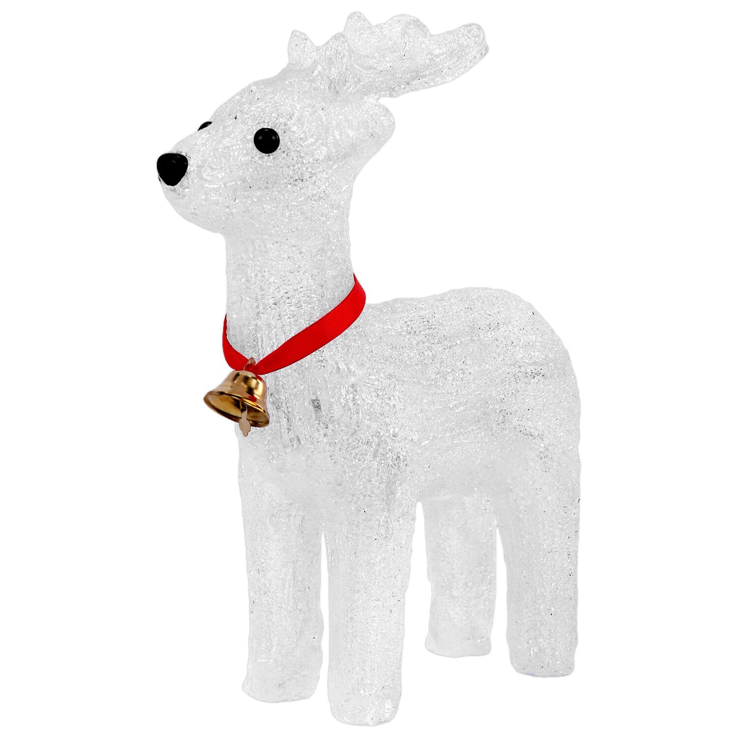 Фигурка LED "Олень", 27 см, 24 LED, холодный белый, батарейки, золотая сказка, 592560