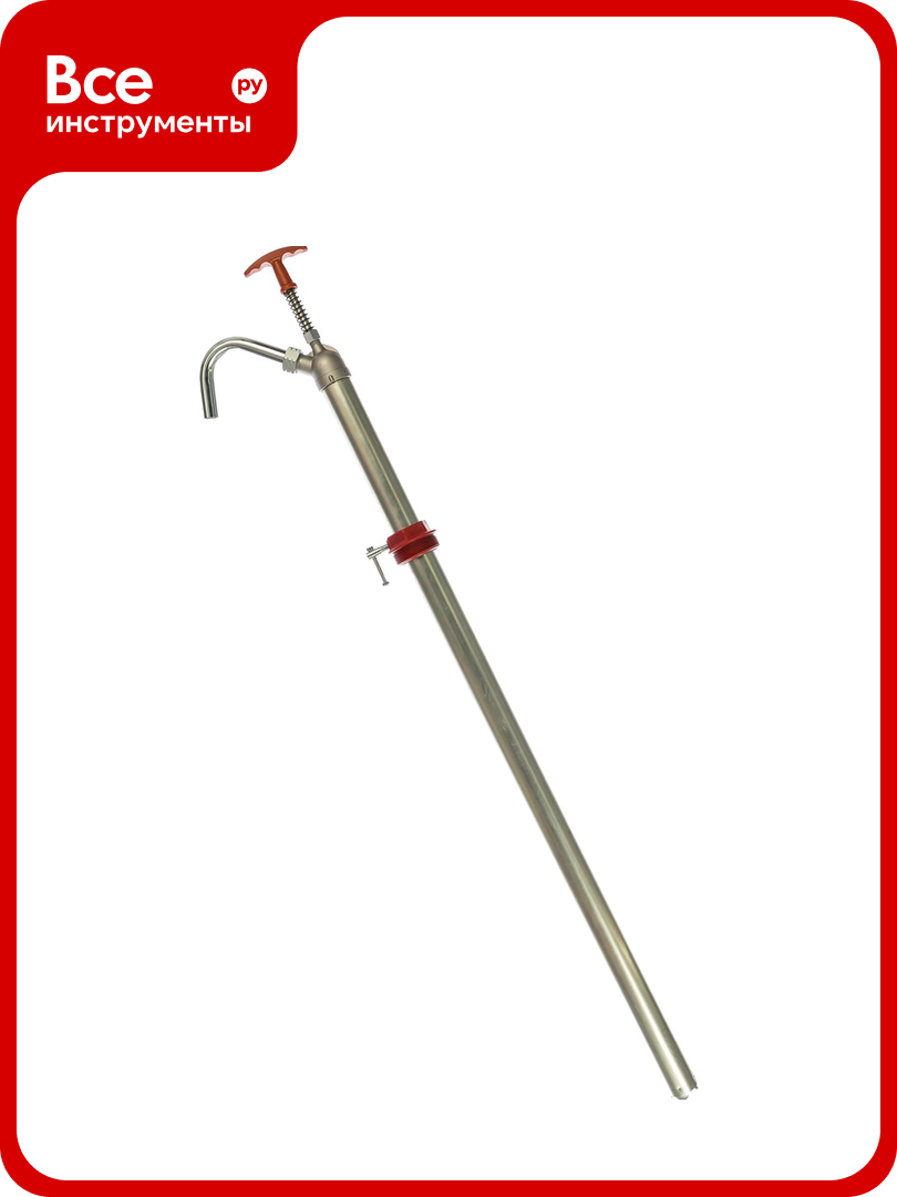 Бочковый насос GROZ GR44130 для дизельного топлива и моторных масел, адаптер 2‑дюйм и 1,5‑дюйм, бочки