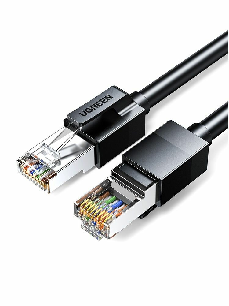 Кабель сетевой UGREEN NW316 (55174) Cat6 F/UTP Ethernet Cable. Длина: 5м. Цвет: черный