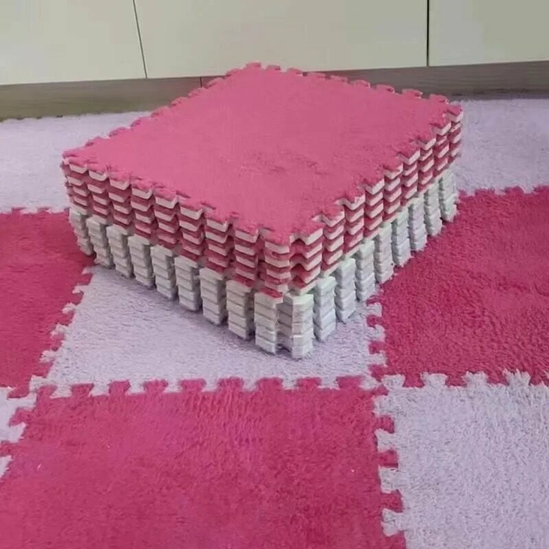 Коврик для детской 0.3x0.3 м Пенополиэтилен, Лавсан лиловый, темно-розовый