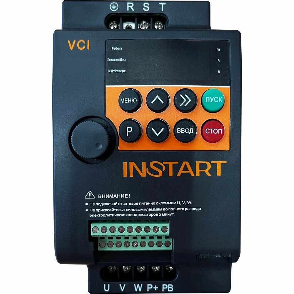 Преобразователь частоты INSTART vci-g2.2-2b 2.2квт, 9.6а, 1ф, 220в, 50гц/60гц, ip20 00110400