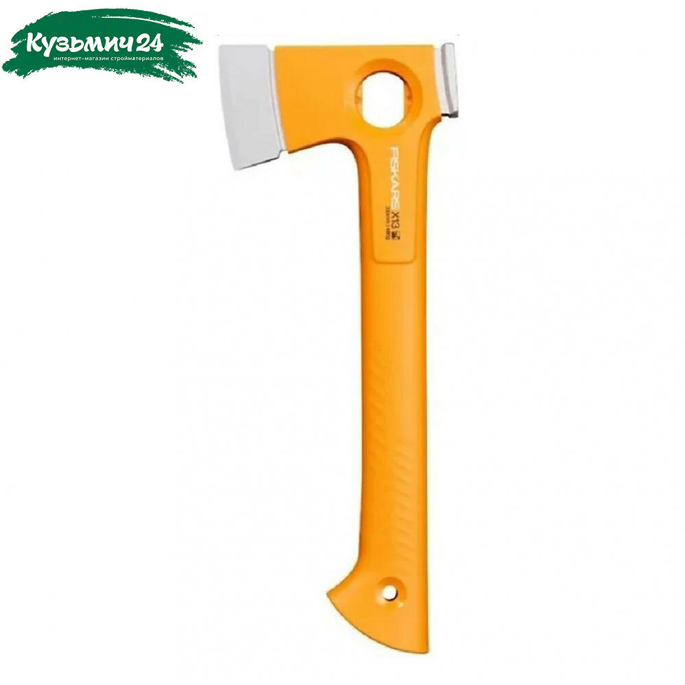 Топор универсальный Fiskars X13 кованый, столярно-плотницкий, нескользящее покрытие, 1 шт.
