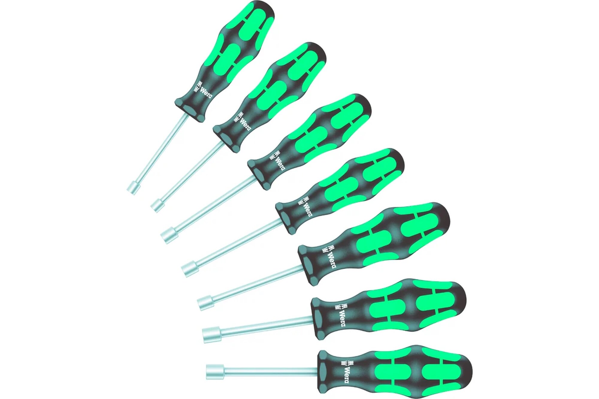 Набор отвёрток торцевых, с полым стержнем, 7 пр, HEX 5-5.5-6-7-8-10-13 мм 395 HO/7 SM Kraftform WERA WE-029510