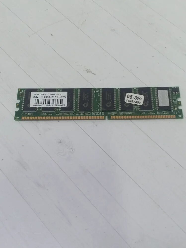 Оперативная память DDR 512Mb DDR400 DIMM