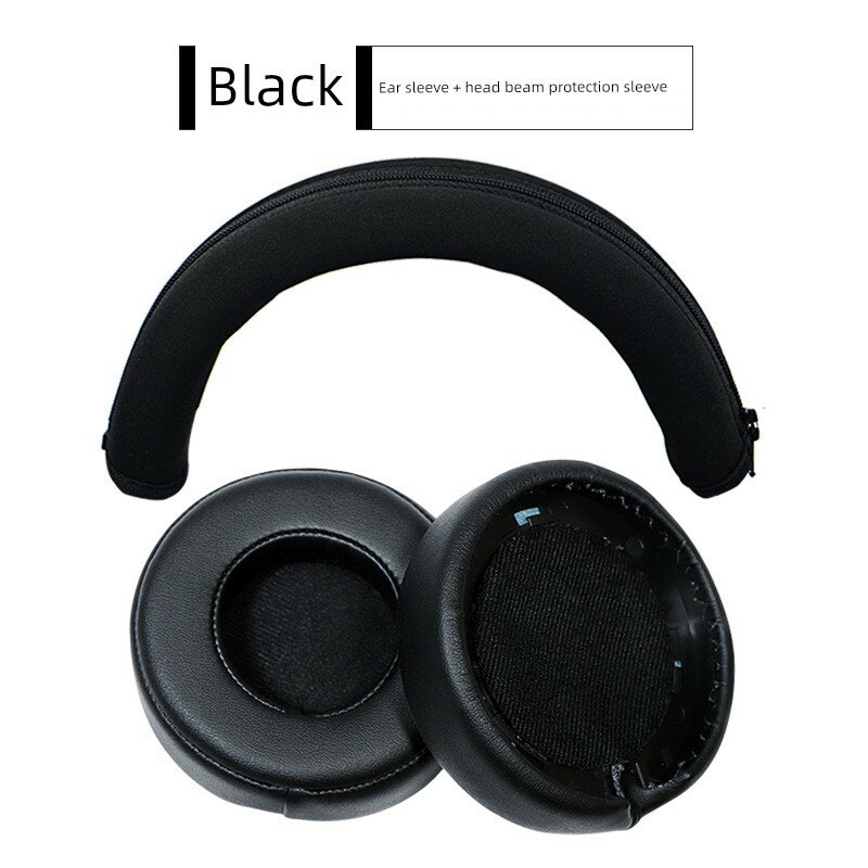 Совместимый комплект Beats MIXR Pro черного цвета: амбушюры и защита подголовника из протеиновой кожи
