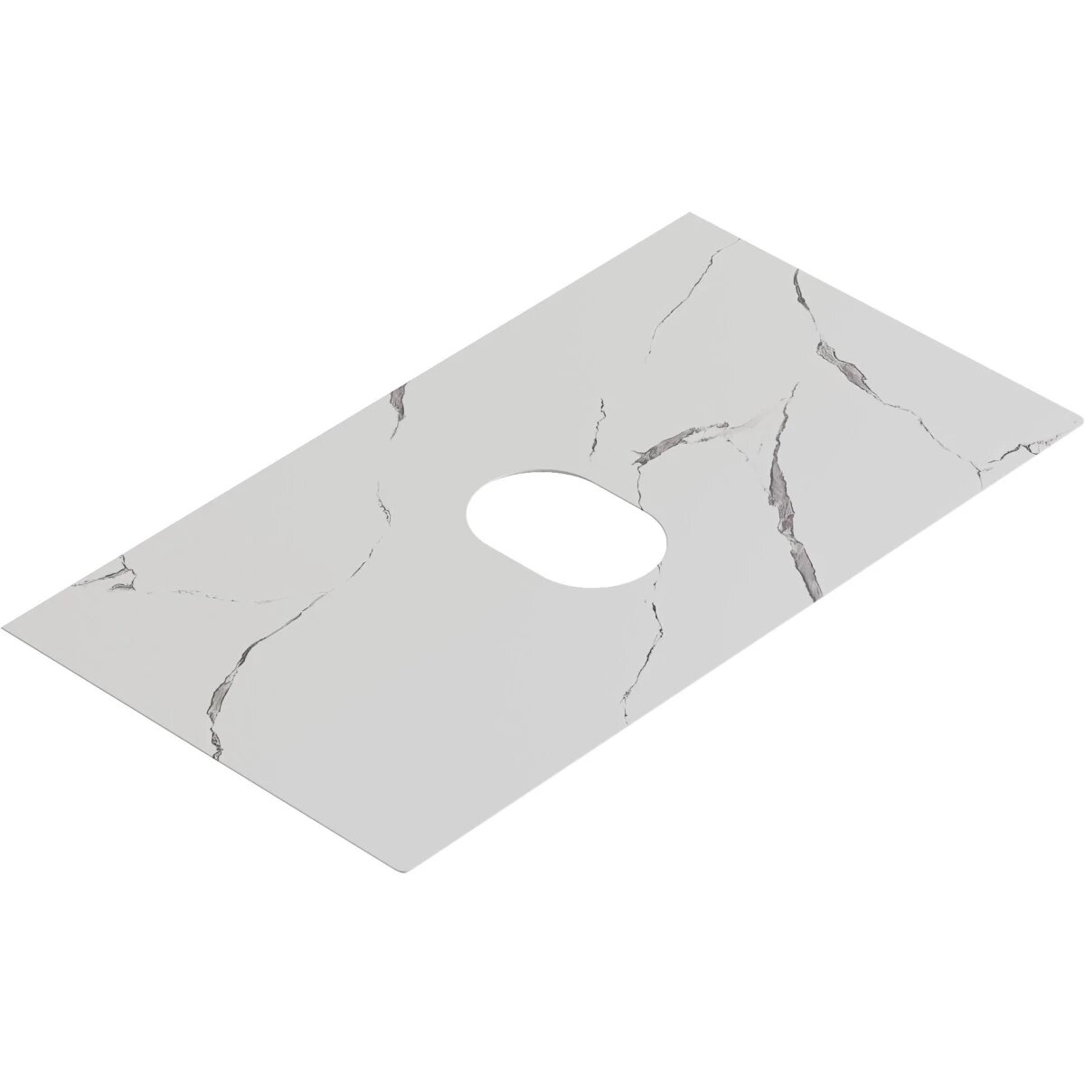 Столешница 80 см Aqwella Geometria STG814X476MW мрамор белый