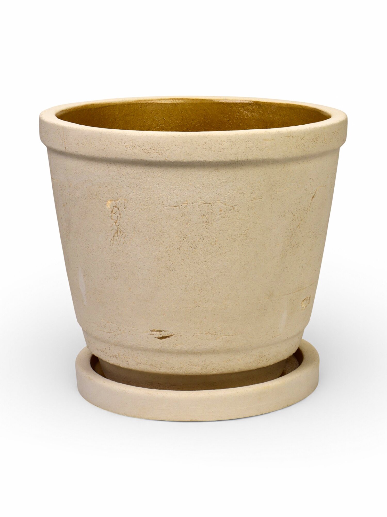 Горшок для цветов "Аврора №1", 24 л, d=42 см, h=36 см, керамический, бежевый